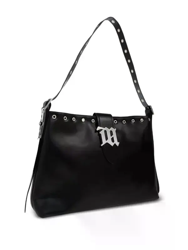 MISBHV Eyelet-embellished Tote Bag With Logo Plaque