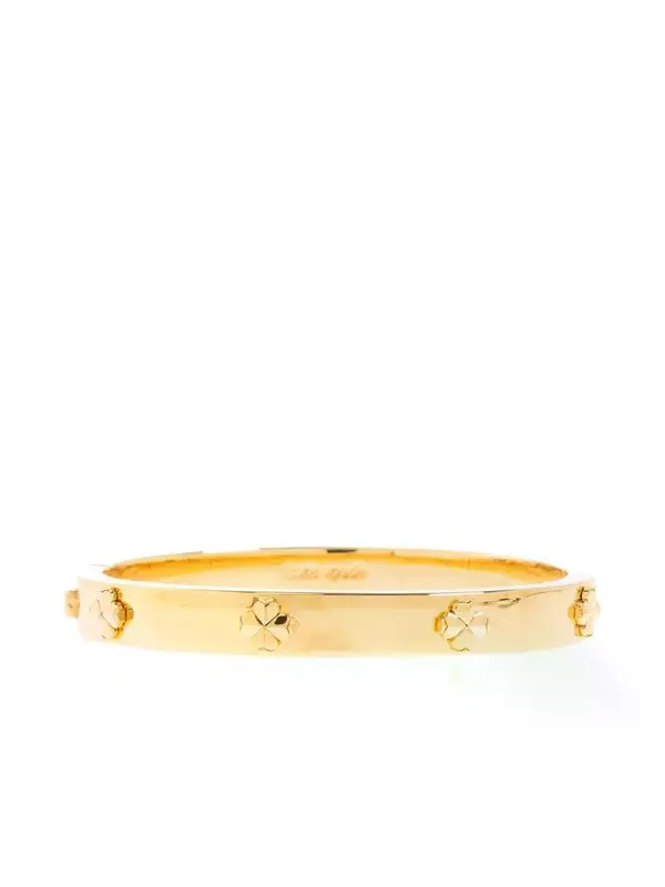 Kate Spade New York Clover-embellished Bangle Bracelet - Gold