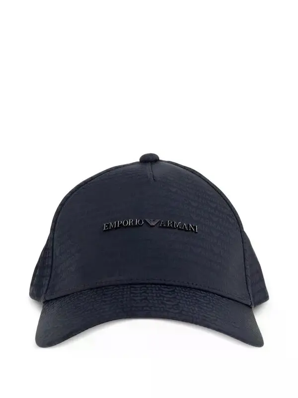 Emporio Armani Logo-plaque Baseball Cap - Blue
