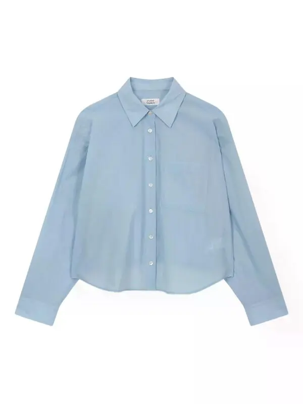 STUDIO TOMBOY Striped Shirt With Elastic Hem