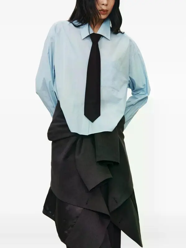 STUDIO TOMBOY Striped Shirt With Elastic Hem