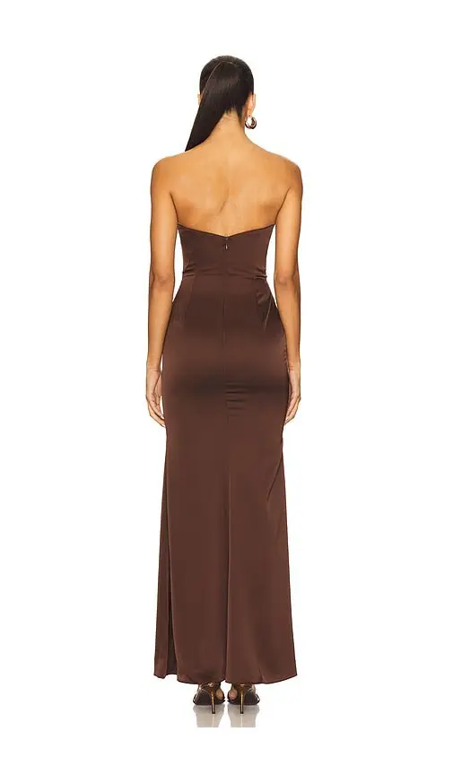 Katie May Taylor Gown - Chocolate