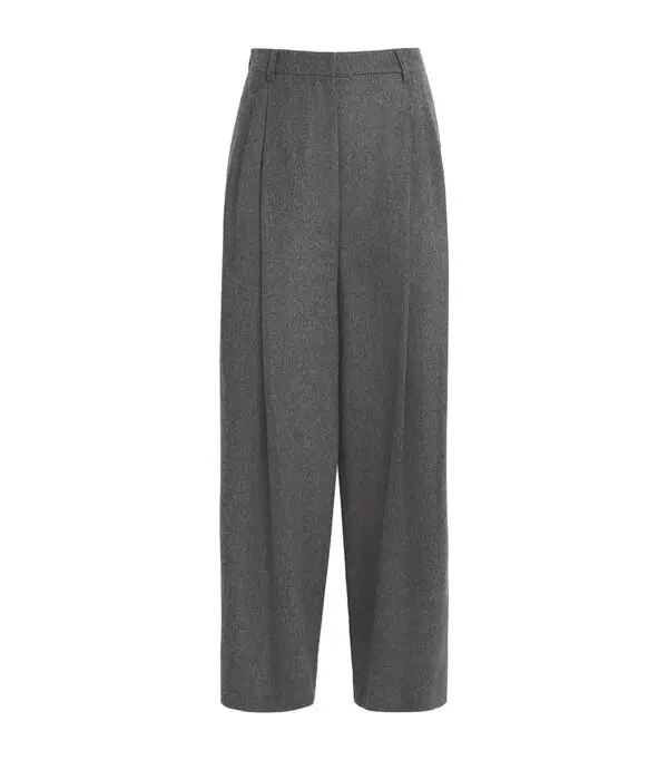 Max Mara Stretch-wool Flannel Trousers