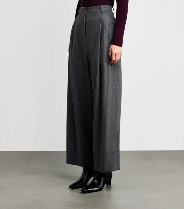 Max Mara Stretch-wool Flannel Trousers