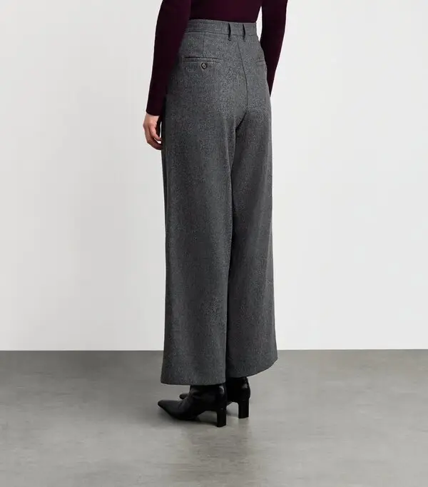 Max Mara Stretch-wool Flannel Trousers