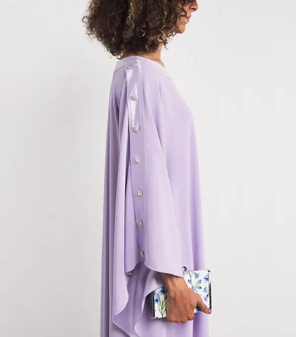 Alexis Mabille Crystal-embellished Kaftan Maxi Dress