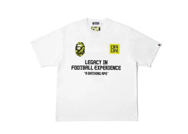 A BATHING APE X Cr7life Ronaldo 7 T-shirt - White