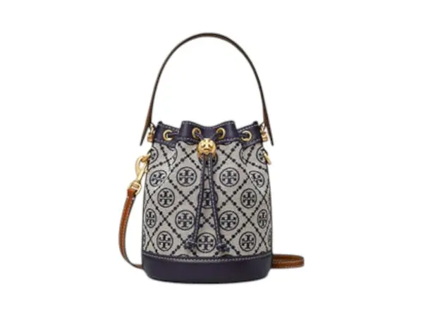 Tory Burch Mini T Monogram Bucket Bag