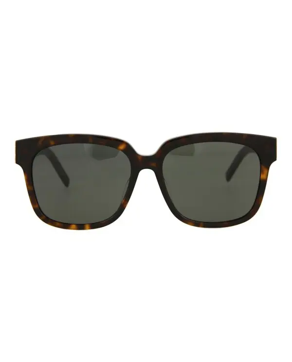 Saint Laurent Rectangle Frame Acetate Sunglasses - Havana Havana Grey (slm40fn/30013808/004)