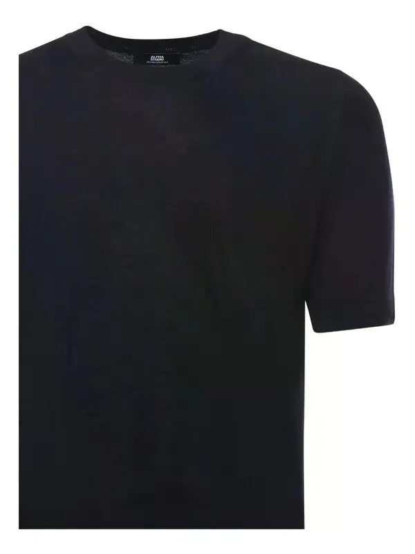 Alpha Studio Short-sleeve Knitted T-shirt