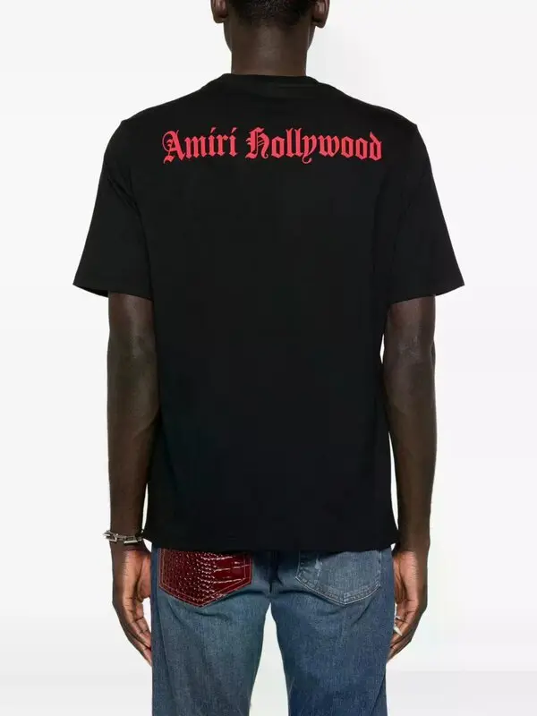 Amiri Hollywood Logo-print T-shirt
