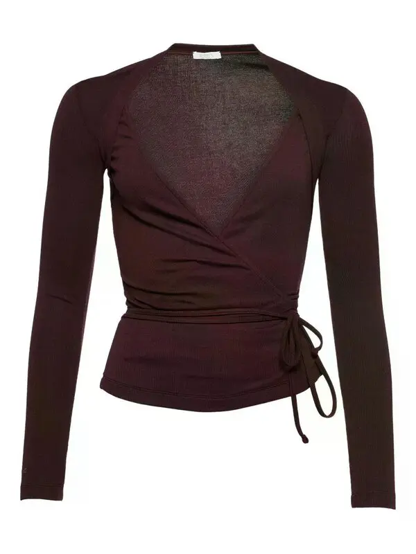 ERES Charlotte Wrap Top - Brown
