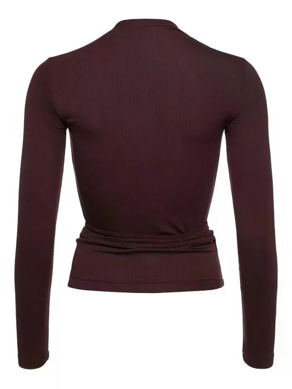ERES Charlotte Wrap Top - Brown