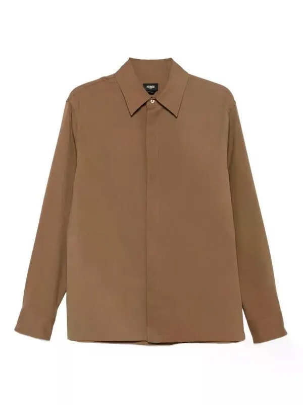 Fendi Long-sleeve Wool Shirt