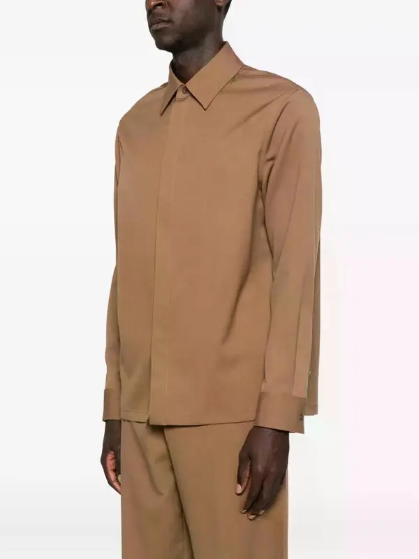 Fendi Long-sleeve Wool Shirt