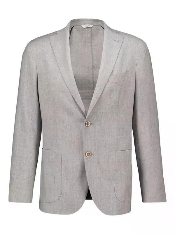 Boglioli Suit 2 Buttons Virgin Wool And Silk - Grey