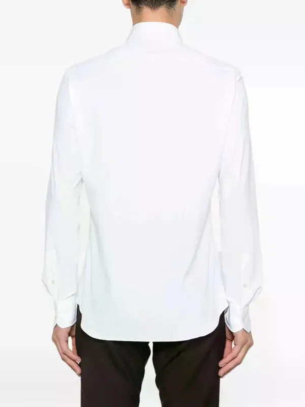 XACUS Spread-collar Wool Shirt
