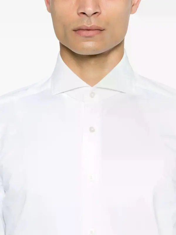 XACUS Spread-collar Wool Shirt