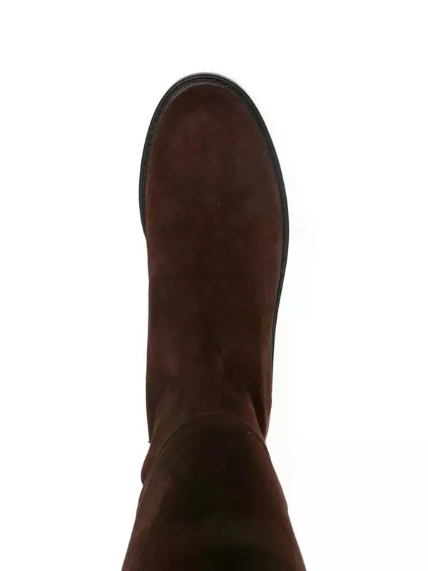 STUART WEITZMAN Suede Stretch-knit Boots