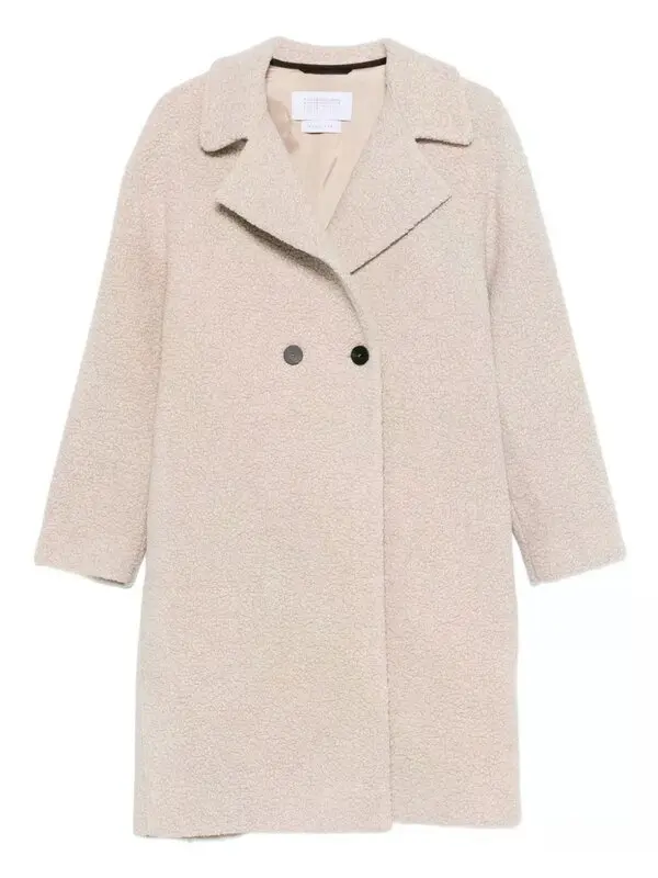 Harris Wharf London Bouclé Double-breasted Coat