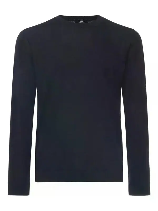 Alpha Studio Long-sleeve Crew-neck Sweater