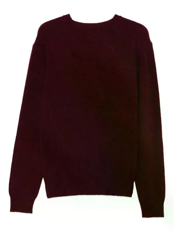 BARACUTA Embroidered Crew-neck Sweater