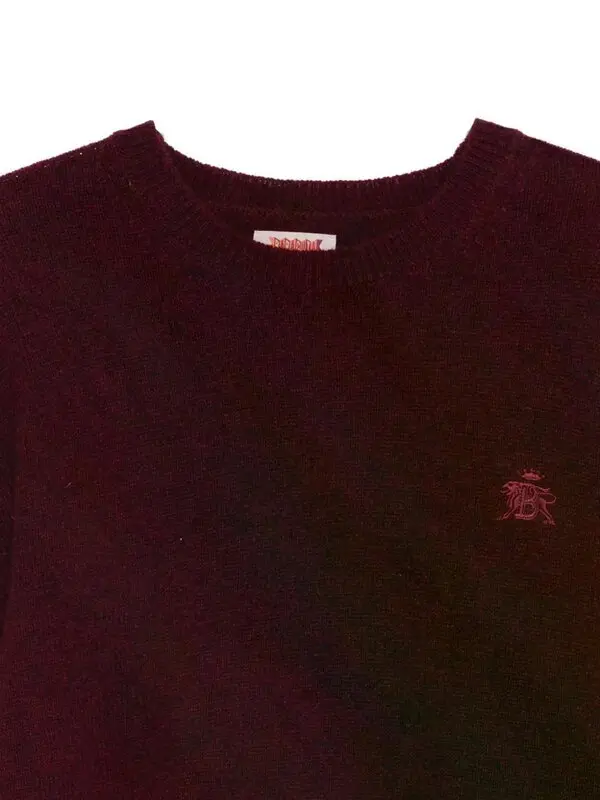 BARACUTA Embroidered Crew-neck Sweater