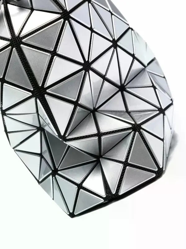 Issey Miyake Geometric Bucket Bag - Silver