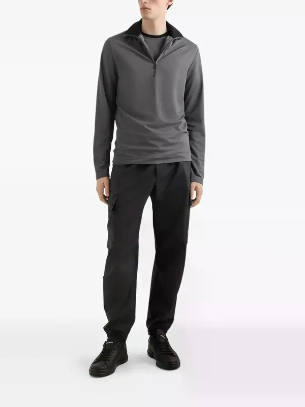 Dolce & Gabbana Long Sleeve Half-zip Sweatshirt