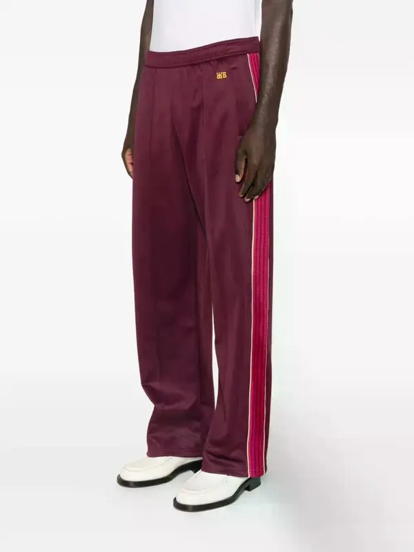 WALES BONNER Side-stripe Track Pants - Red