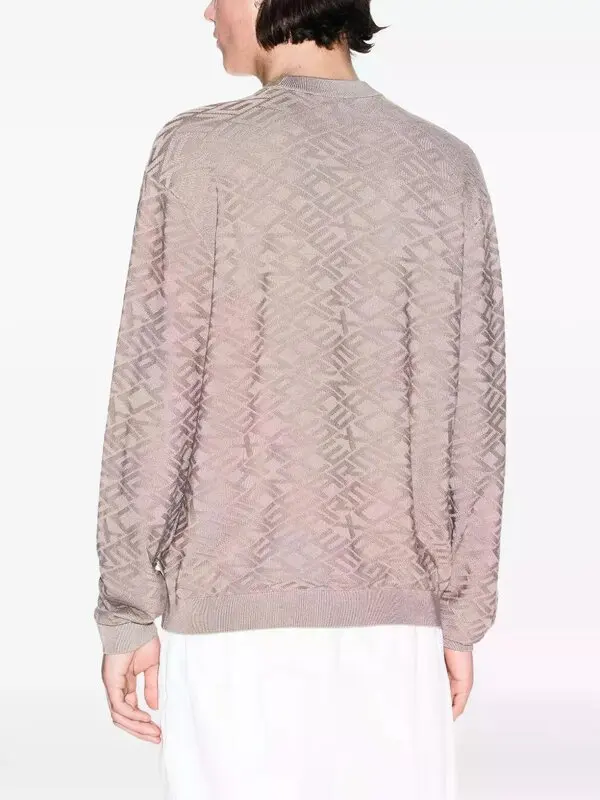 Armani Exchange Geometric-pattern Crew-neck Sweater