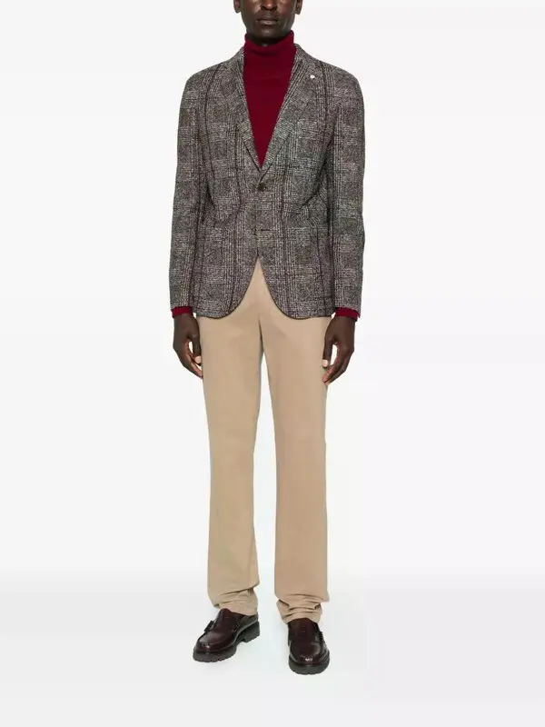 L.B.M. 1911 Checked Blazer - Brown