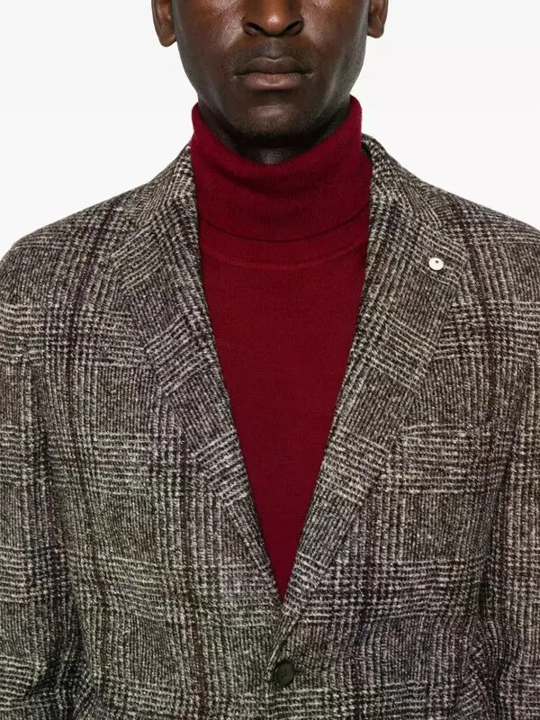 L.B.M. 1911 Checked Blazer - Brown