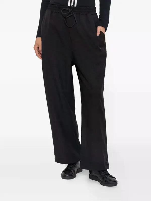 Y3 3-stripes Drawstring Track Pants - Black