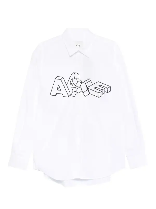 ARTE ANTWERP 3d-lettering Shirt - White