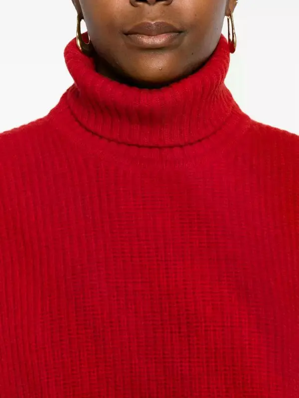 DAVANTINO Sleeveless Wool Turtleneck Sweater