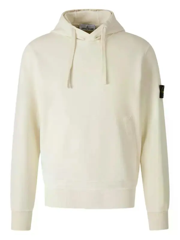Stone Island Hooded Patch Sweatshirt - Neutrals