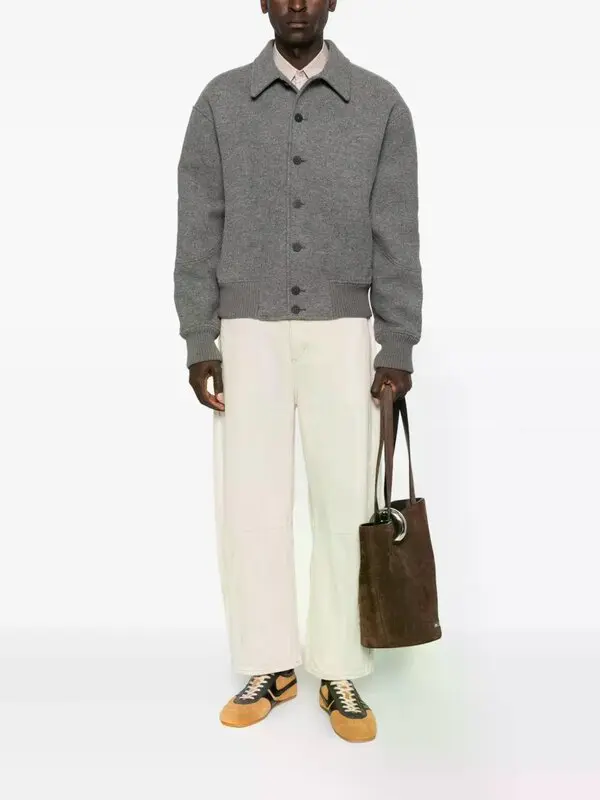 Jacquemus Wool Bomber Jacket - Grey