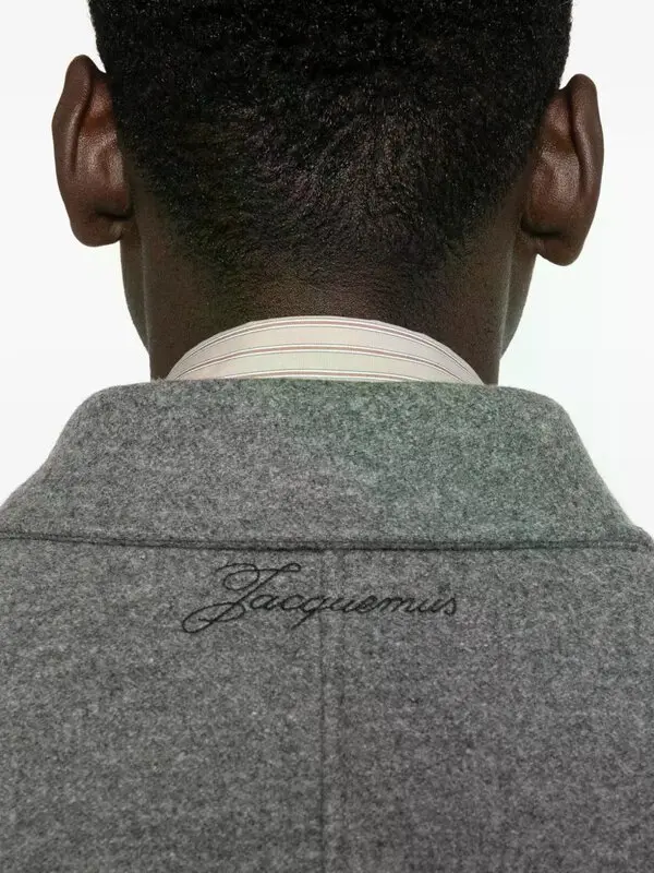 Jacquemus Wool Bomber Jacket - Grey