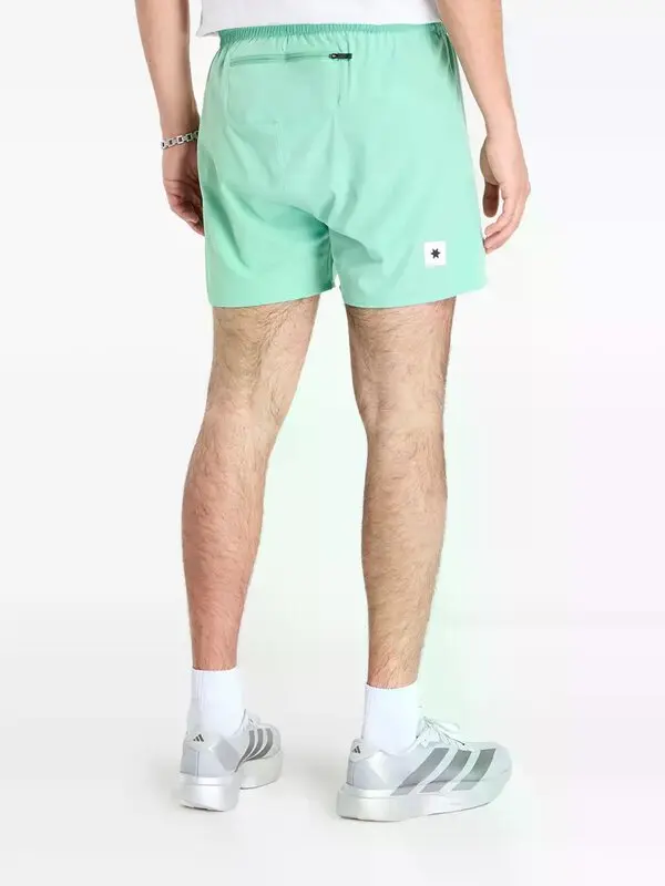 SAYSKY Elasticated-waistband Mesh-panel Shorts
