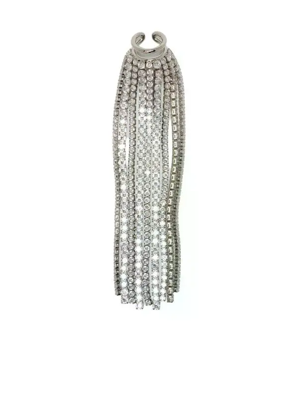 PANCONESI Crystal-embellished Ear Cuff - Silver