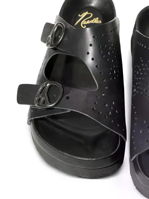 Needles Perforated Buckle Sandals