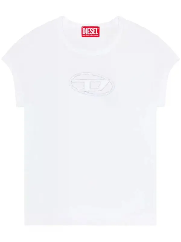 DIESEL T-angie Cut-out T-shirt - White