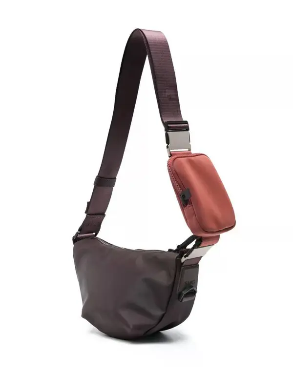 Rains Attached-pocket Shoulder Bag