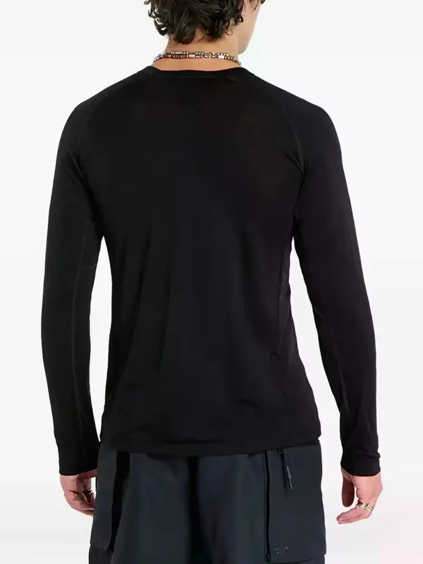 NNORMAL Long-sleeve Crew Neck T-shirt With Raglan Sleeves