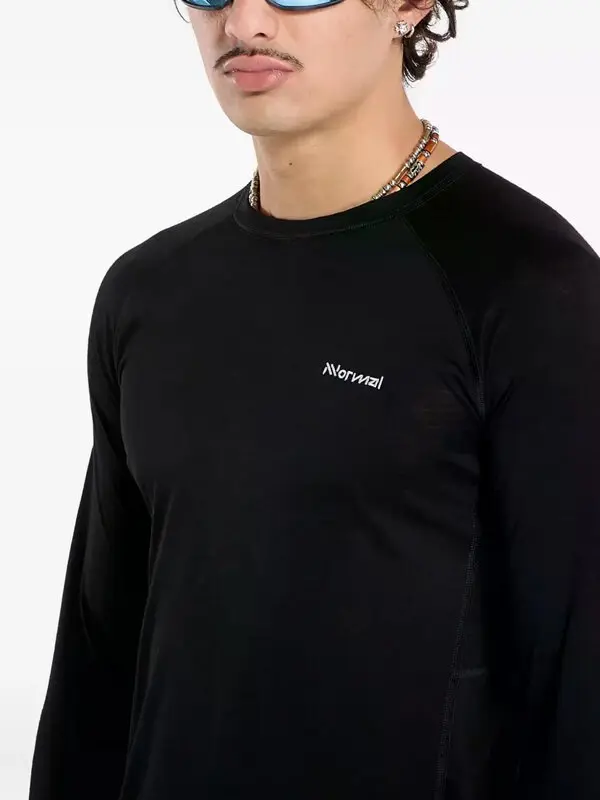 NNORMAL Long-sleeve Crew Neck T-shirt With Raglan Sleeves