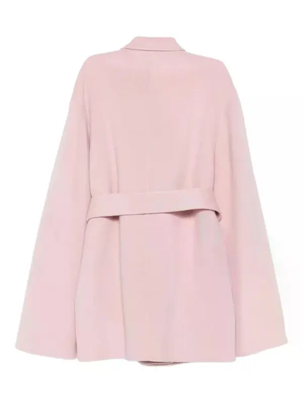 Alberta Ferretti Belted Wrap Coat - Pink