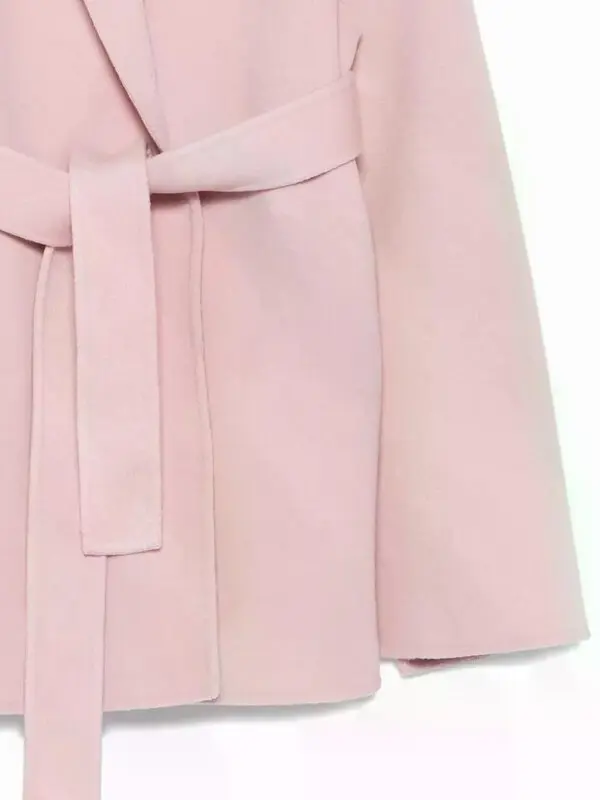 Alberta Ferretti Belted Wrap Coat - Pink