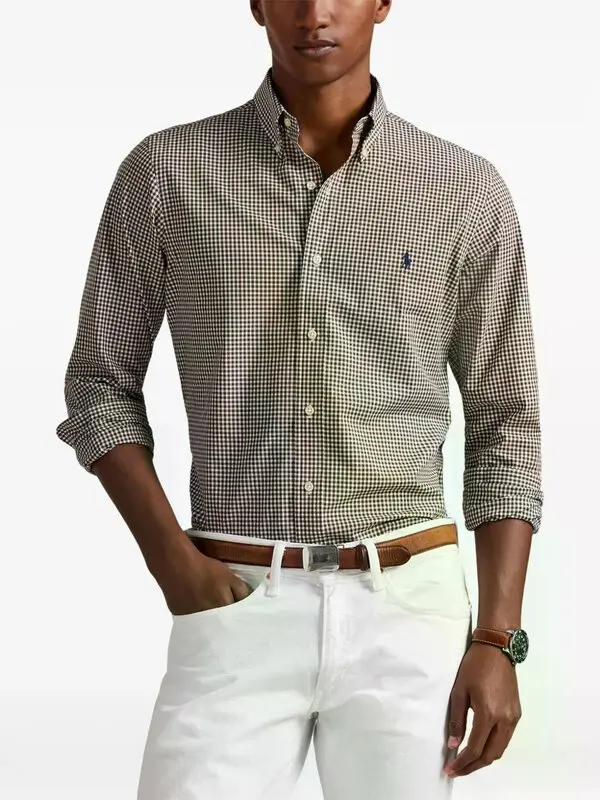 Polo Ralph Lauren Gingham Long-sleeve Shirt - Brown