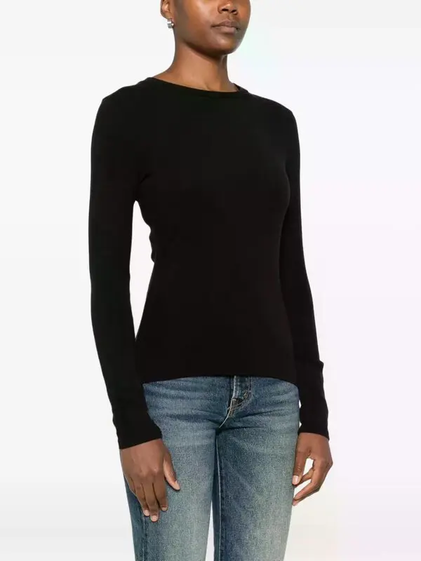 NILI LOTAN Emelie Long-sleeve T-shirt - Black